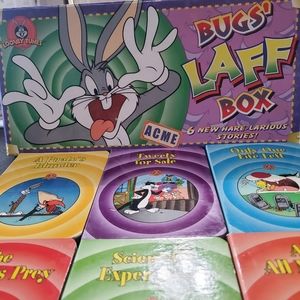 Other | Looney Tunes Bugs Laff Box Cib Htf Set 6 In Box Warner Bros Kids Books Vintage | Poshmark